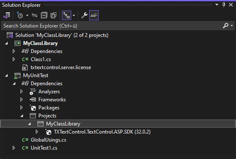 unit testing with nunit and mstest and tx text control 32 0
