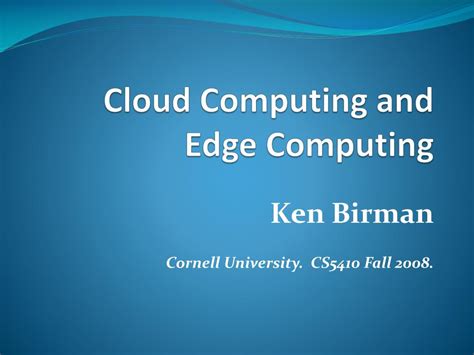 PPT Cloud Computing And Edge Computing PowerPoint Presentation Free Download ID