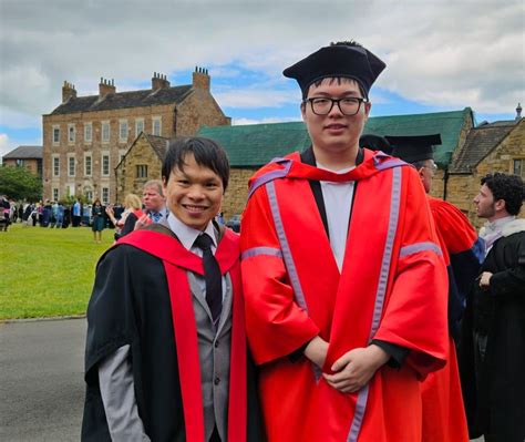Glad To See My Phd Haozheng Zhang Wearing The Durham Universitys Gown