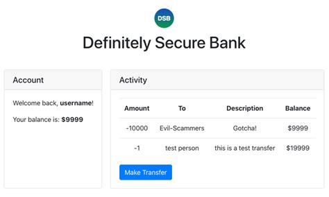 Web Security 101 An Interactive Cross Site Request Forgery Csrf Demo