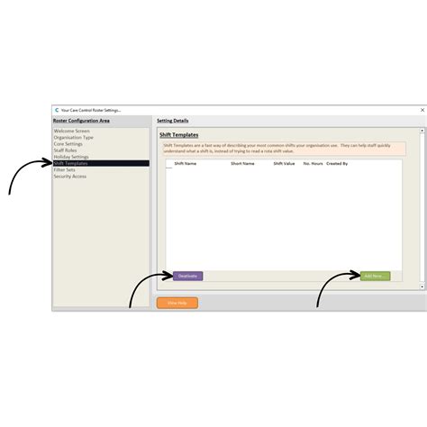 How To Build A Shift Template Care Control Learning Hub