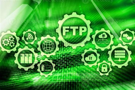 Ftp File Transfer Protocol Network Transfer Data To Server On Supercomputer Background 7136274