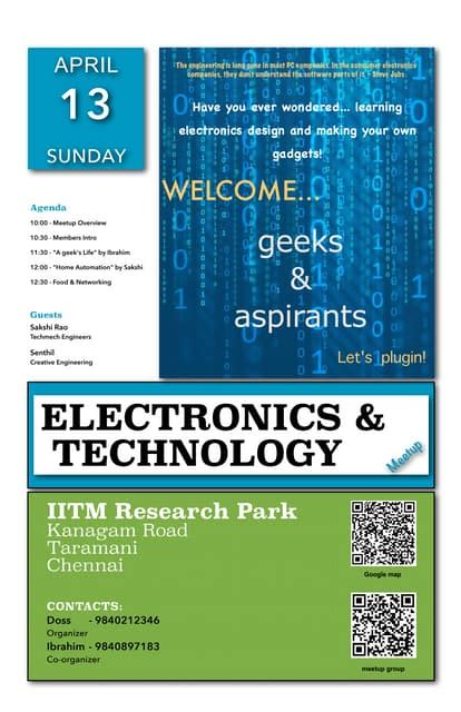 Chennai Electronics Design And Technology Meetup Kickoff Pdf