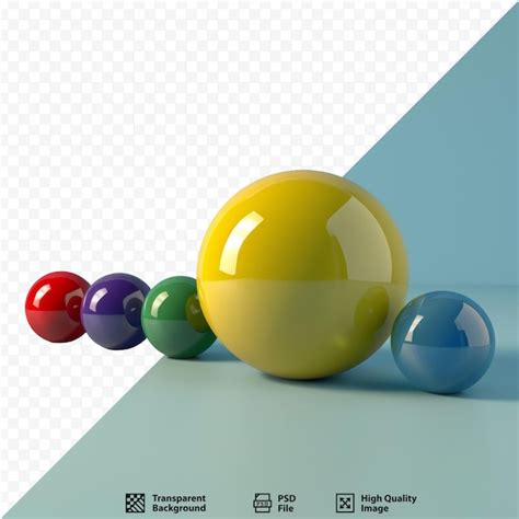 Premium Psd One Big Ball And Five Balls