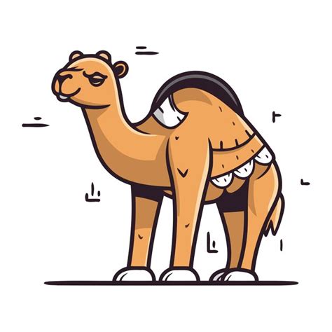 Premium Vector Camel Vector Illustration On White Background Cute Camel Character