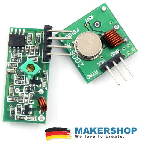 CC MHz Wireless Funk Modul Transciever FHEM CUL Arduino Raspberry Pi MAKERSHOP DE
