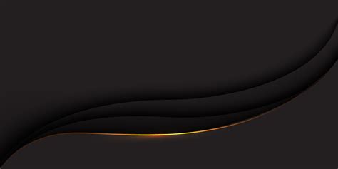 Abstract Black Gold Line Dynamic Luxury Curve Vector Image