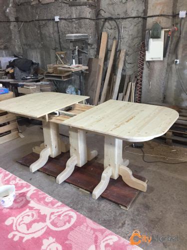 მასიური ხის მაგიდები და სკამები შეკვეთით Citymarket Ge