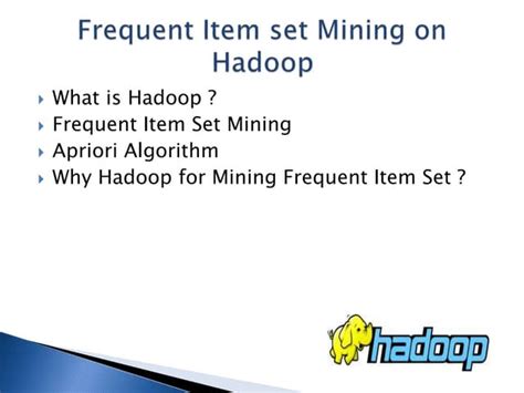 Frequent Itemset Miningonhadoop Pptx Computing Technology