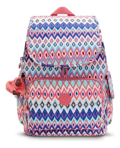Kipling Mochila City Pack Estampada Rosa Mercadolibre