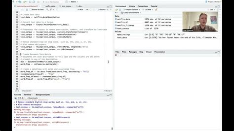 Explaining Tm And Wordcloud2 Packages In R Youtube