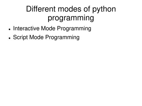 Basics Of Python Programming Ppt Download