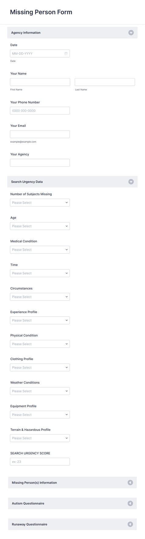 Kentucky Missing Person Form Blank Kentucky Court Case Number Format