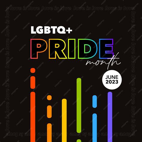 Premium Vector Pride Month Banner With Abstract Rainbow Symbol