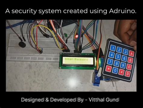 Vitthal G On Linkedin Arduino Arduinoproject Securitysystem Diy