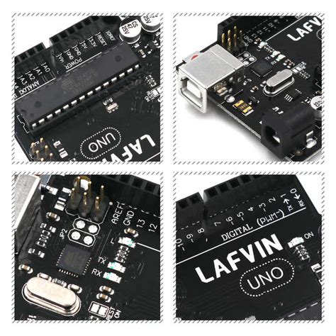 Lafvin Uno R3 Board Atmega328p Atmega16u2 With Usb Cable For Arduinos