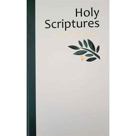 English Holy Scriptures Tree Of Life Version Hardback Thinline
