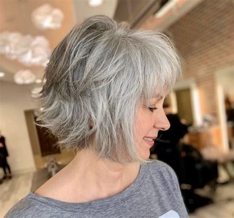 Layered Hairstyles For Older Women 2025 Featuring A Youthful Shaggy