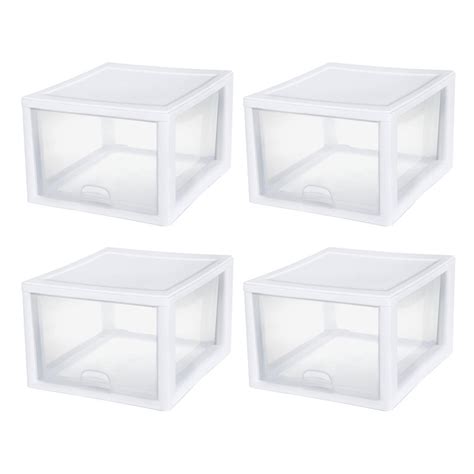 Sterilite Stacking Storage Drawer Stackable Bin Drawer Organize Shoes