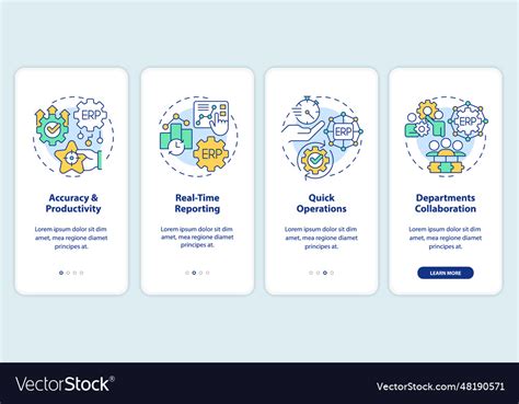 Walkthrough Erp With Colorful Linear Icons Concept
