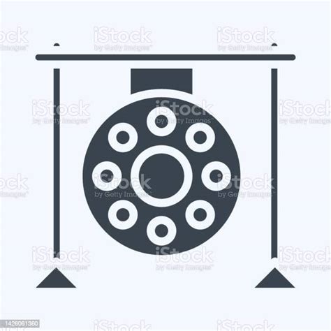아이콘 공 태국 기호와 관련된 글리프 스타일 편집 가능한 간단한 디자인 간단한 그림 간단한 벡터 아이콘 세계 여행 관광 태국어