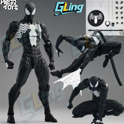 ใหม่ Scarlet Neighbor Spiderman Shf Action Figure Ct ของเล่นสีดําและสี