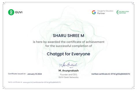Sharu Shree On Linkedin Chatgpt Guvi Ai Newlearnings
