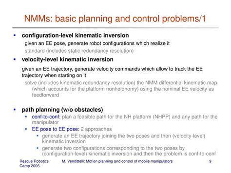 Ppt Motion Planning And Control Of Mobile Manipulators Powerpoint Presentation Id 1081518