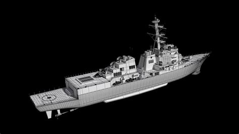Arleigh Burke Class Destroyer Burke Class 3d Model Cgtrader