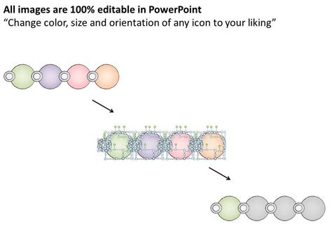 1113 Business Ppt Diagram Circle Process Using Text Boxes Powerpoint Template Graphics