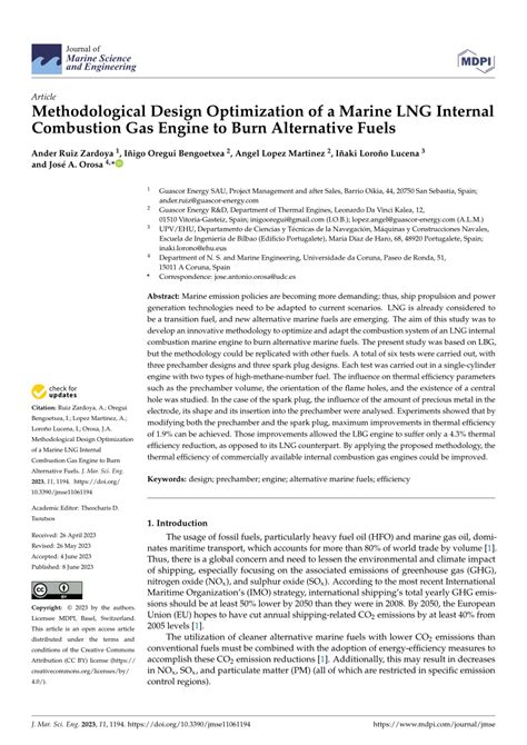 Pdf Methodological Design Optimization Of A Marine Lng Internal