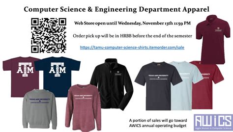 Texas Aandm Computer Science And Engineering Department Apparel