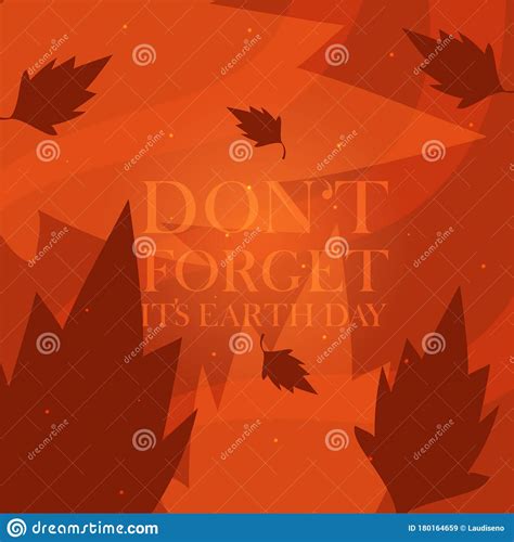 Earth Day Poster Stock Vector Illustration Of Design 180164659