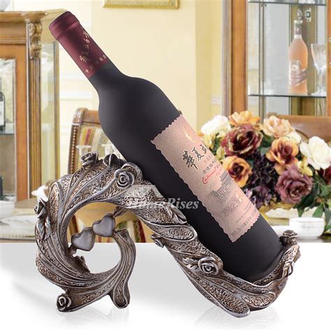 Unique Wine Bottle Holders Decorative Swan Shaped Resin Carved Best