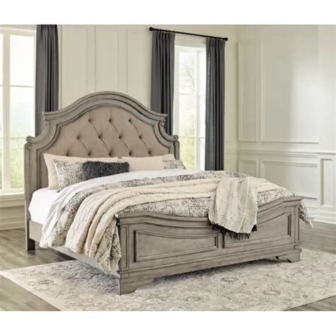 B751 57 Ashley Furniture Lodenbay Queen Upholstered Panel Bed