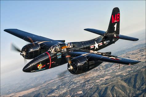 Grumman F7f Tigercat Big Bossman In The Air Above Southe… Flickr