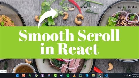 Smooth Scrolling Navbar Transition In Reactjs Youtube