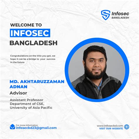 Please Welcome Md Akhtaruzzaman Adnan Assistant Professor Of The
