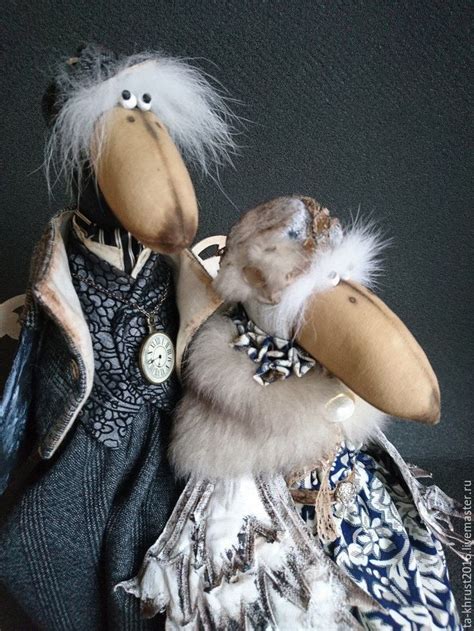 Купить Семейная пара воронов Подарок на юбилей свадьбы черный подарок подарок на свадьбу