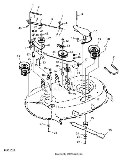 John Deere Lt160 Mower Deck Parts Diagram Guide