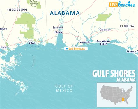 Map Of Gulf Shores Alabama Condos