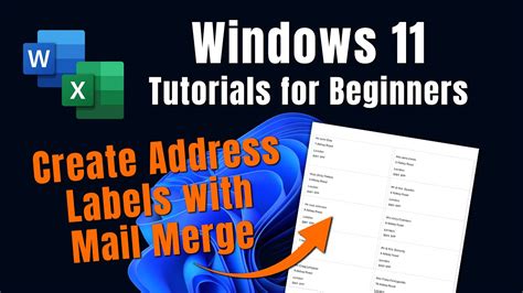 Geeky Gadget Guide How To Create Address Labels Using The Mail Merge