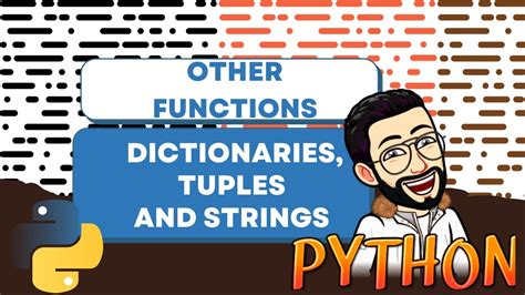 dictionaries tuples string and numeric functions in python with examples youtube