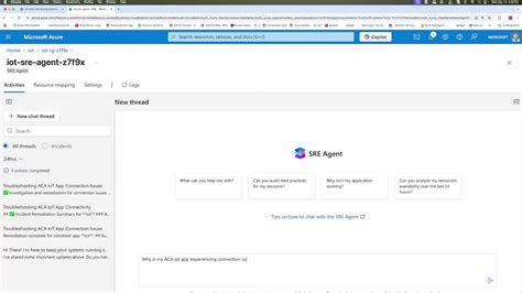 แนะนำตัวแทน Microsoft Azure Sre Agent