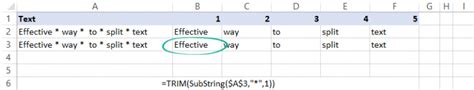Split Text With Delimiter Excel Formulas And Examples