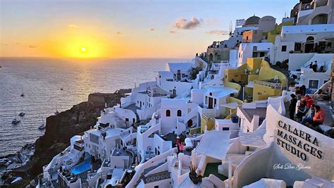 그리스 산토리니의 이아 마을