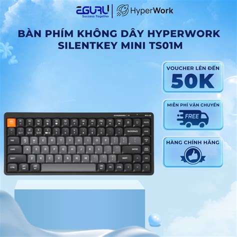 Bàn Phím Không Dây Hyperwork Silentkey Mini Ts01m Shopee Việt Nam