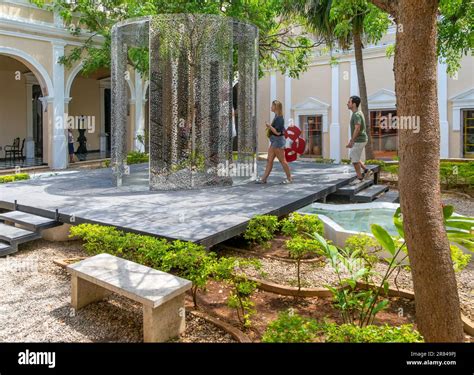 Art Exhibition Atlas By Jan Hendrix Artwork In Central Courtyard Of