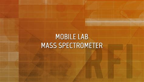 Usmc Seeks Mobile Lab Mass Spectrometer