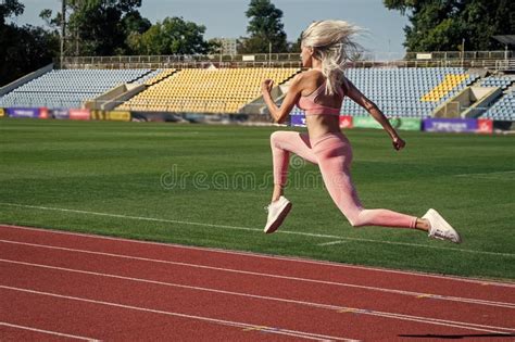 Sport Healthy Lifestyle Woman With Tight Buttocks Outdoor Athletic Woman In Sportswear Running